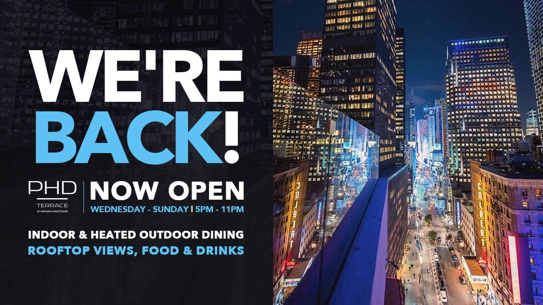 Official Website of PHD Terrace at Dream Midtown in NYC | Flower Tunnel