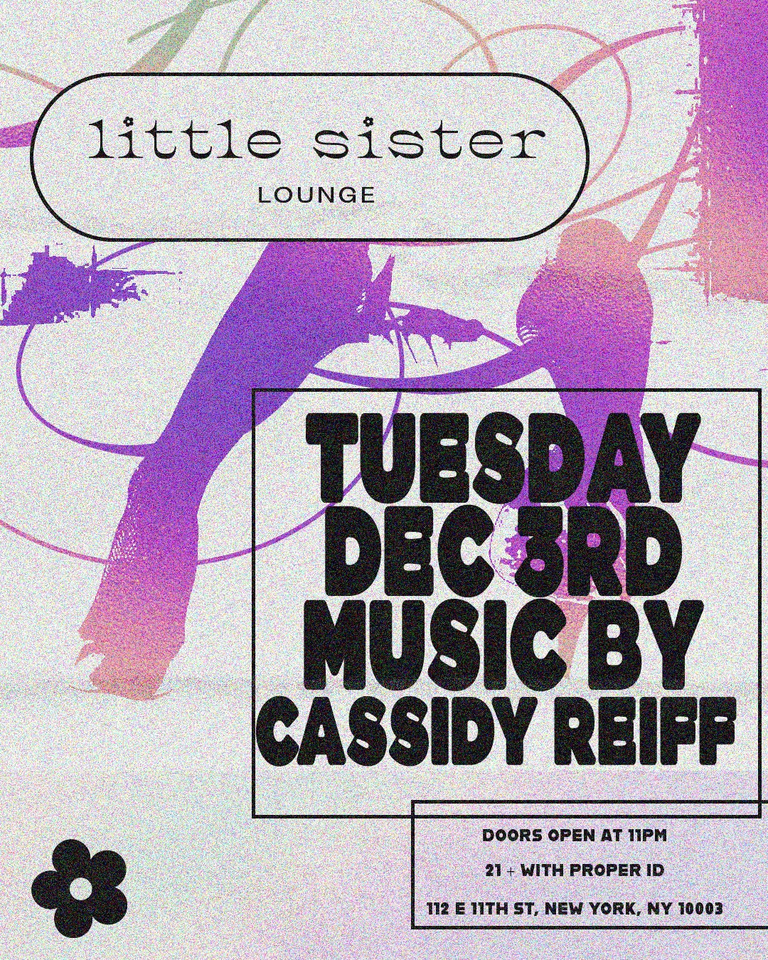 12/3/2024 - Cassidy Reiff - Little Sister Lounge - Tao Group Hospitality