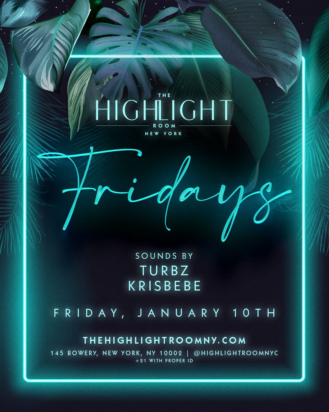 1/10/2025 - Turbz | Krisbebe - The Highlight Room - Tao Group Hospitality