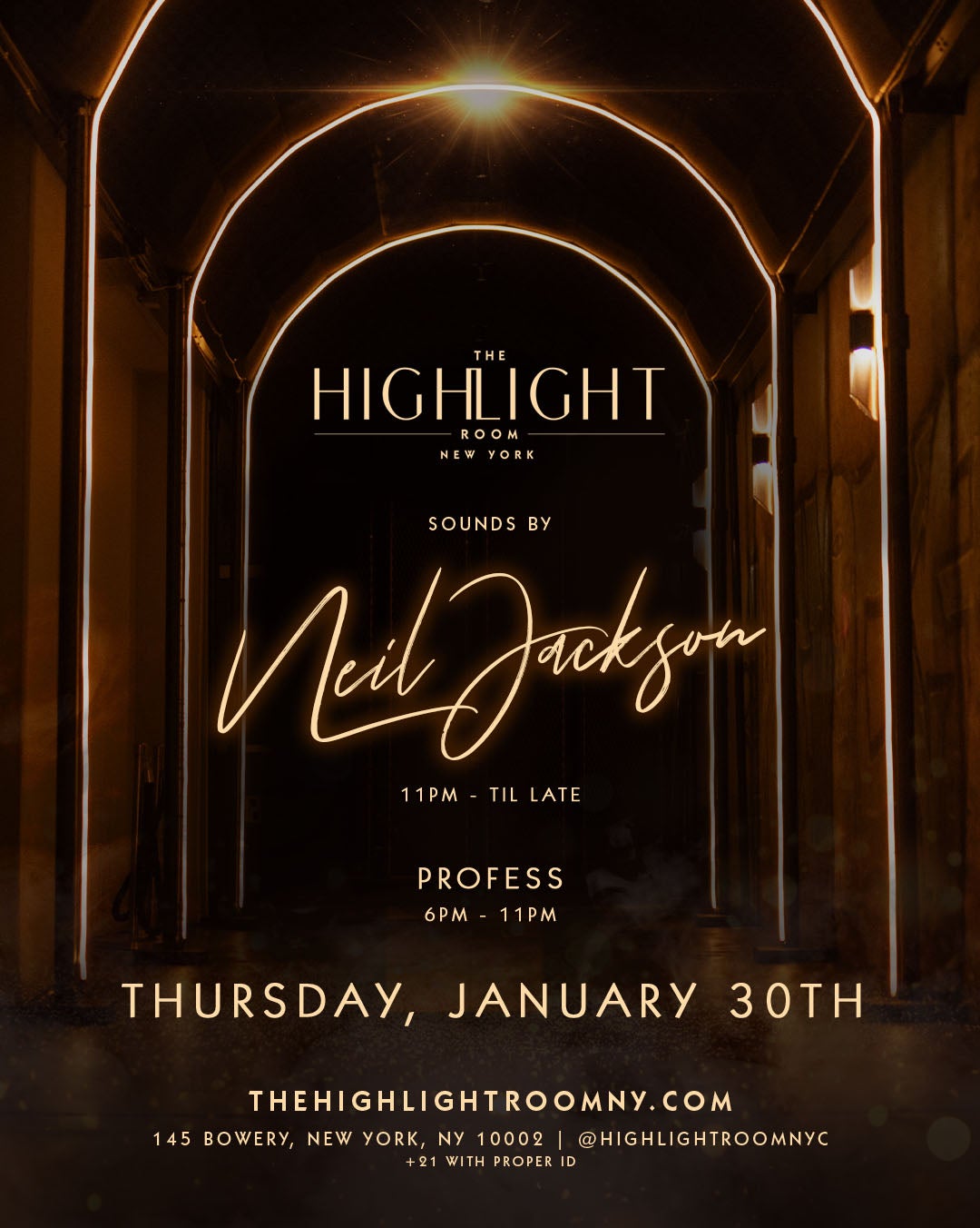1/30/2025 - Neil Jackson | Profess - The Highlight Room - Tao Group ...