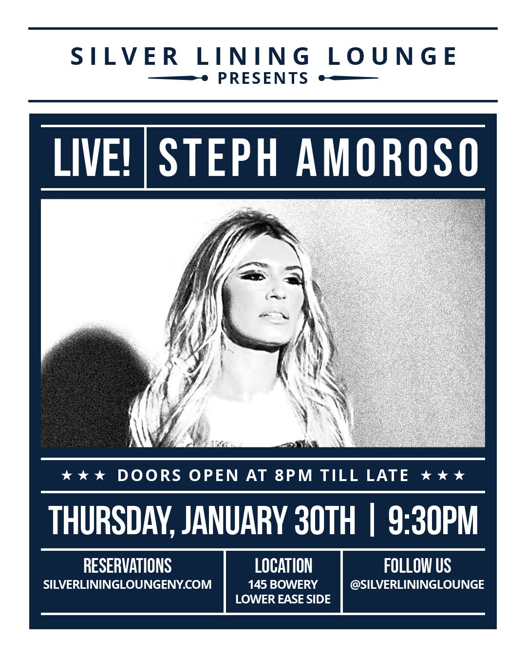 1/30/2025 - Steph Amoroso - Silver Lining Lounge - Tao Group Hospitality