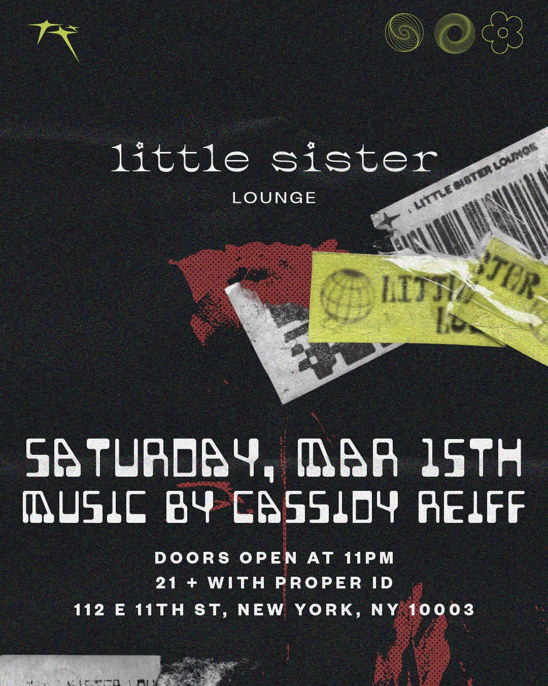 3/15/2025 - Cassidy Reiff - Little Sister Lounge - Tao Group Hospitality
