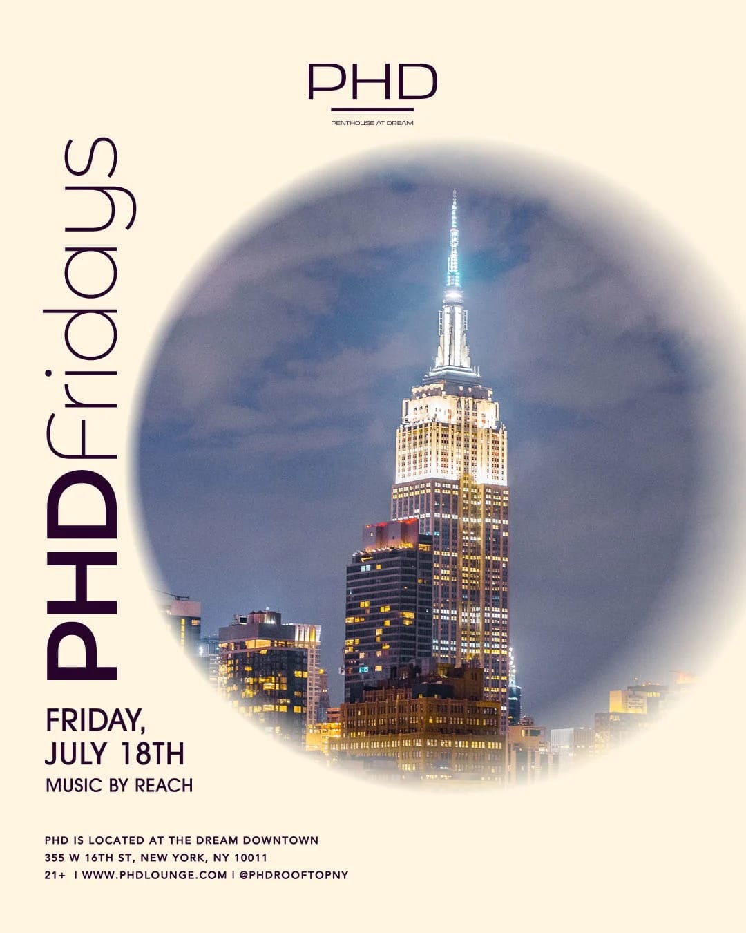 7/18/2025 - Reach - PHD Lounge - Tao Group Hospitality