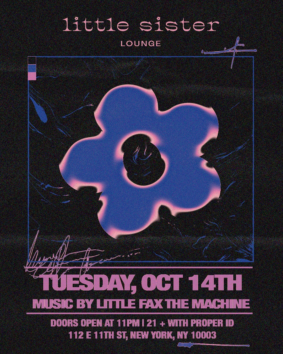 10/14/2025 - Little Fax The Machine - Little Sister Lounge - Tao Group ...