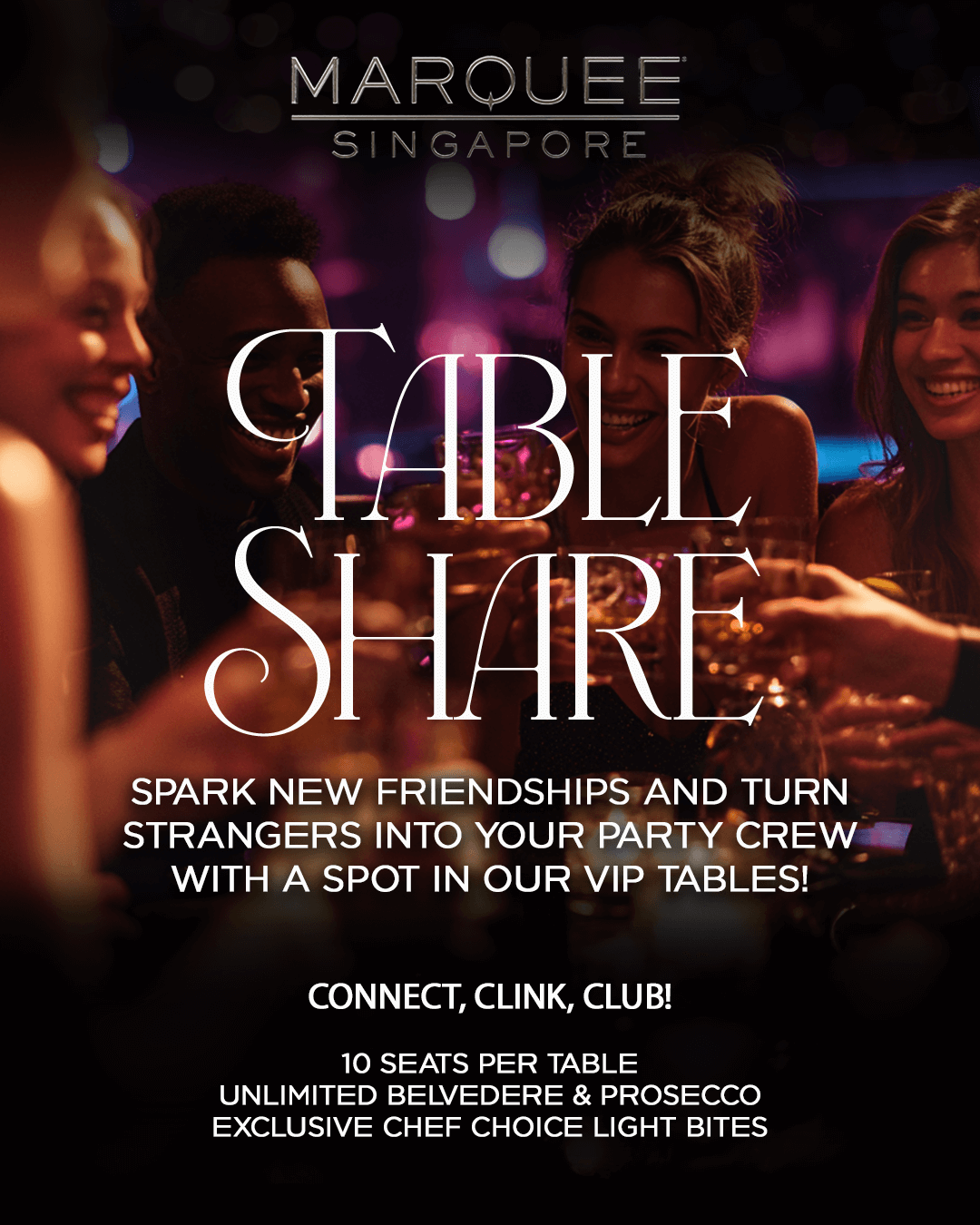 Table Share - Marquee Singapore - Tao Group Hospitality