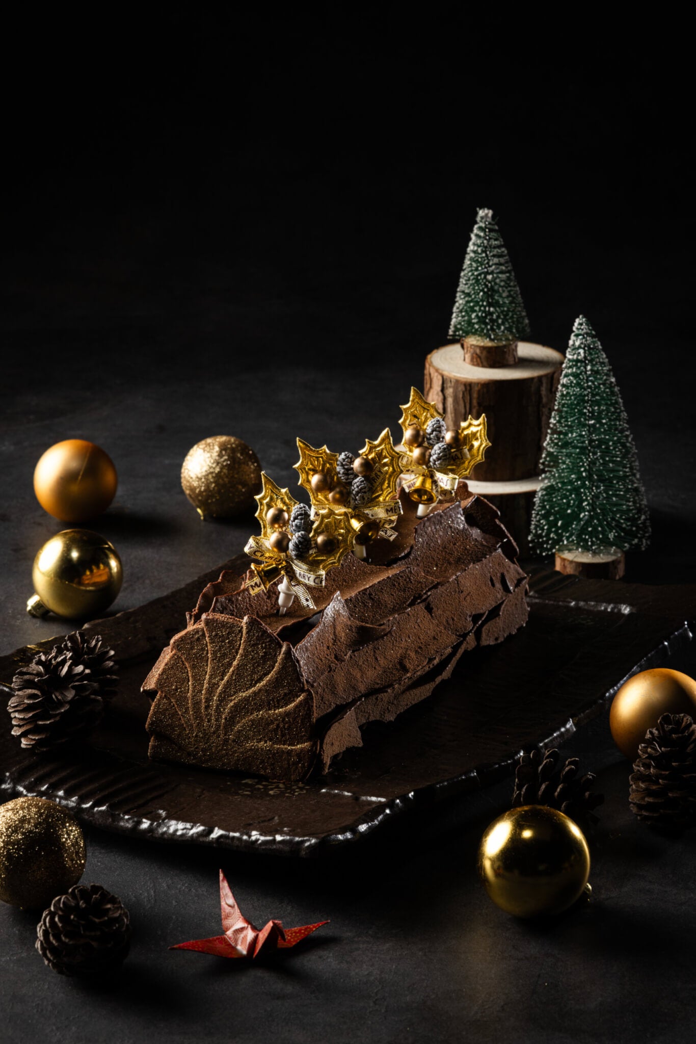 Christmas Log Cakes - KOMA Singapore